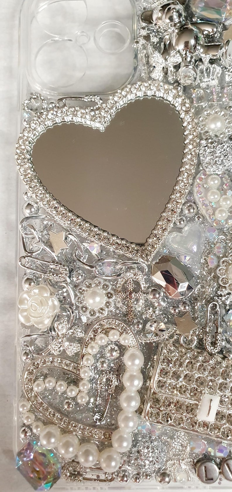 Phone Case. Bling Mobile. Junk. Personalised. Horoscope. Name. Silver ...
