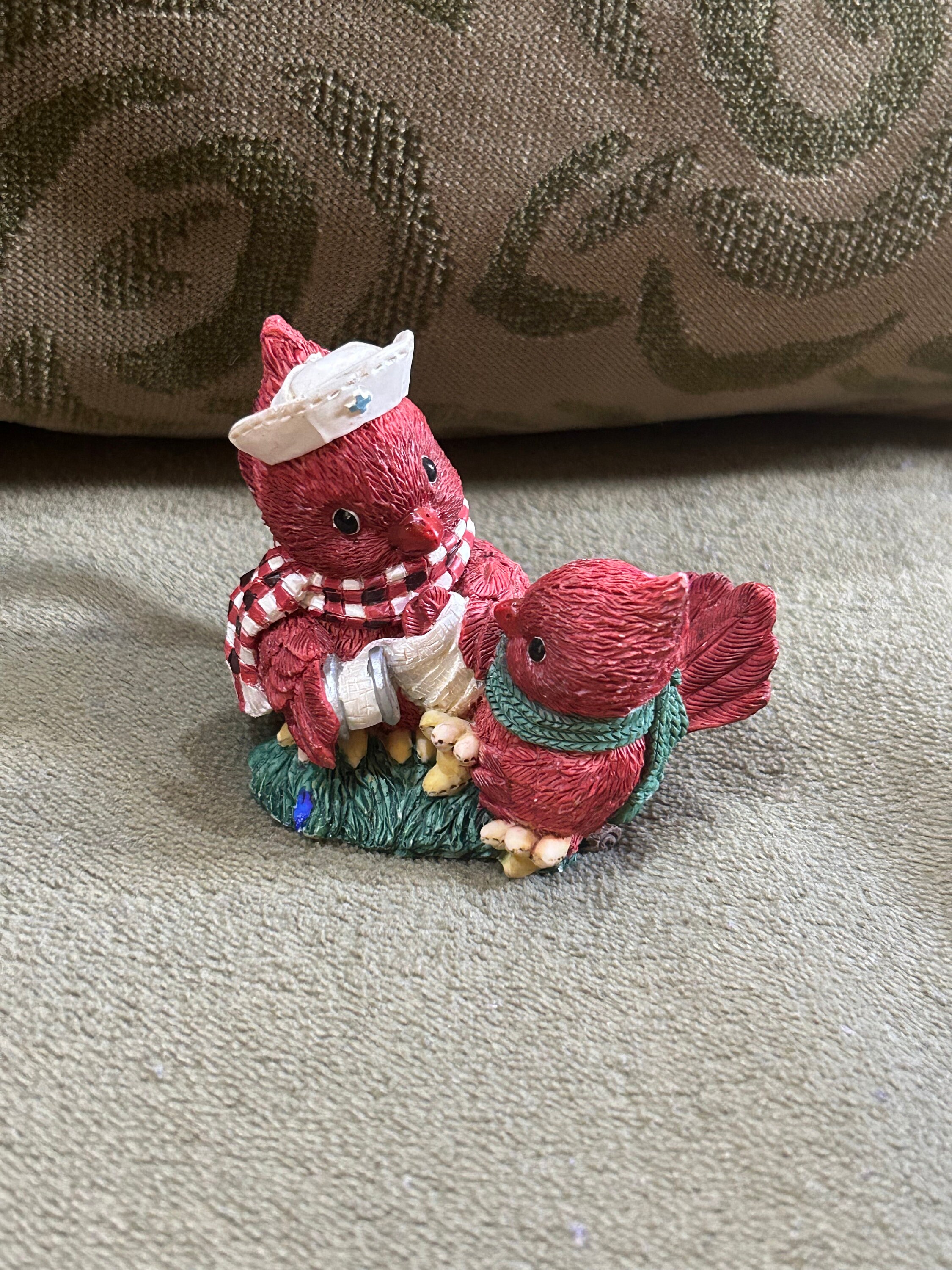 Vintage Cardinal Bird Nurse Figurine Decor - Etsy