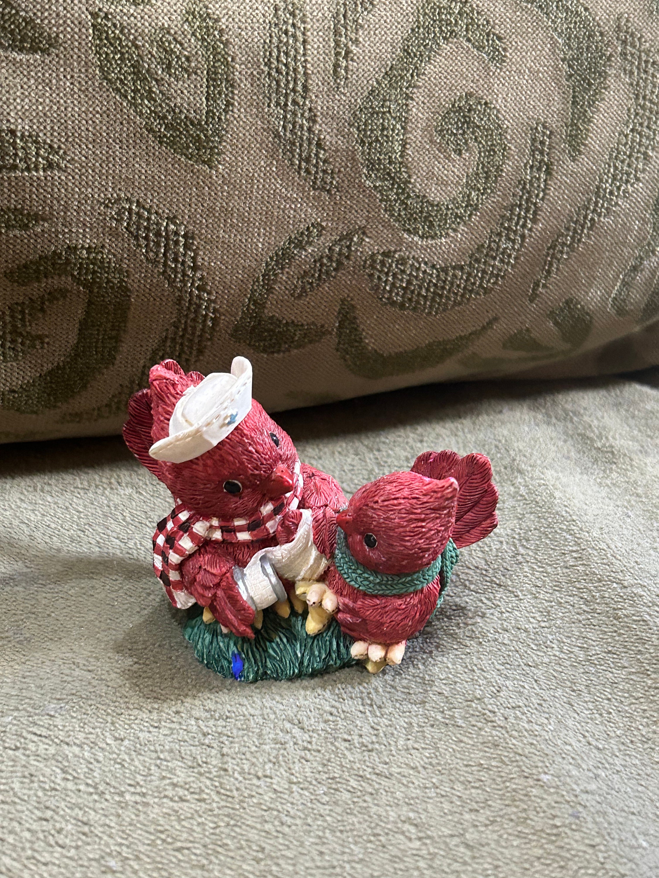 Vintage Cardinal Bird Nurse Figurine Decor - Etsy