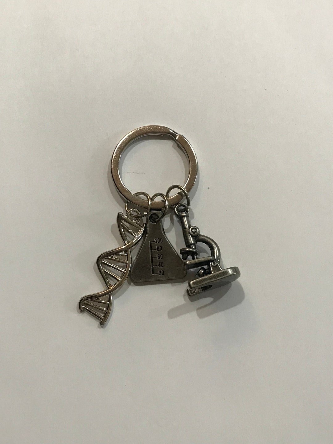 Pewter Medical Field Scientist Keychain - Etsy