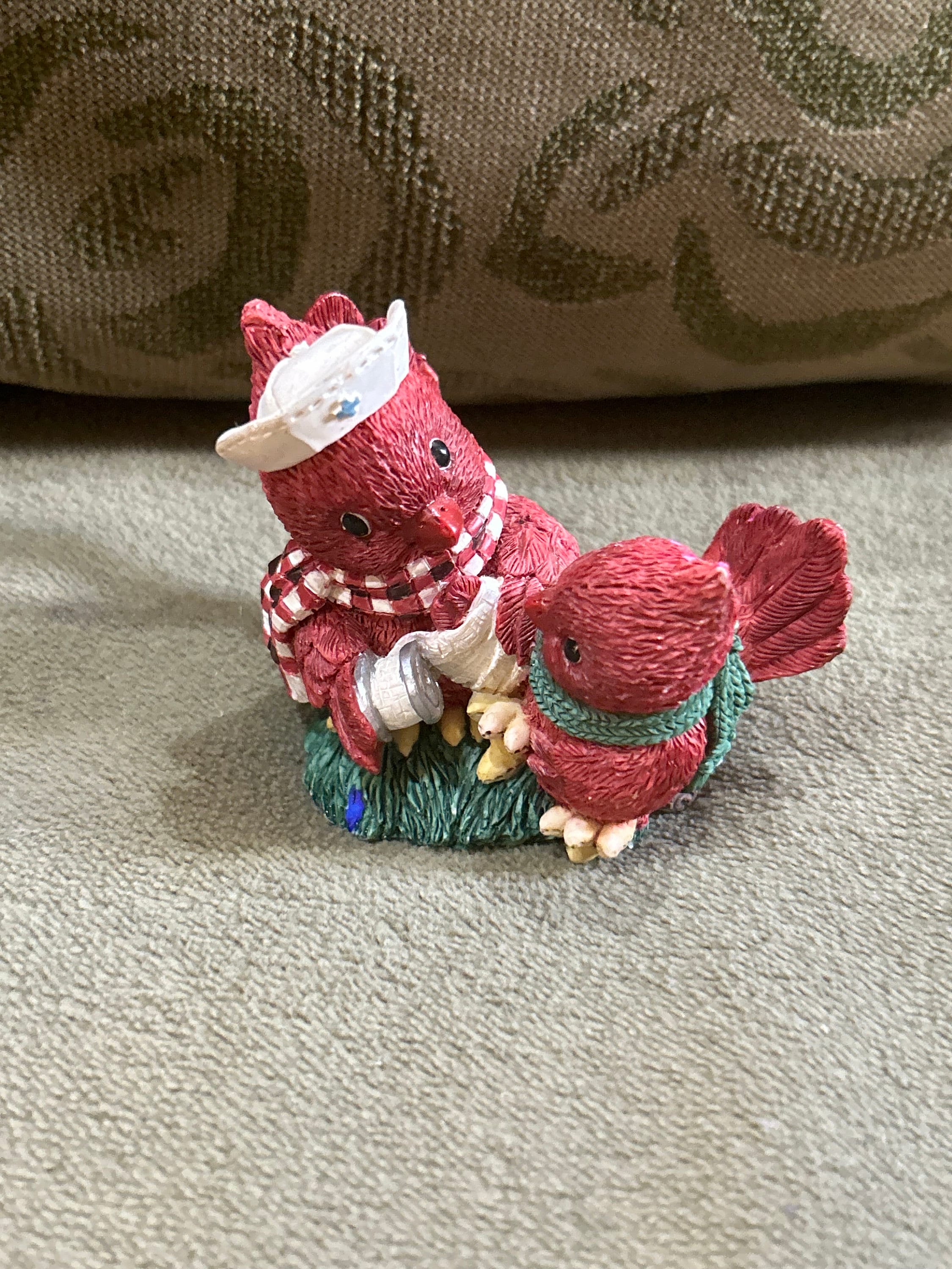 Vintage Cardinal Bird Nurse Figurine Decor - Etsy