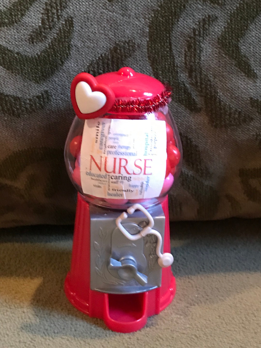 Red Gumball Machine Mini Nurse Theme Decor - Etsy