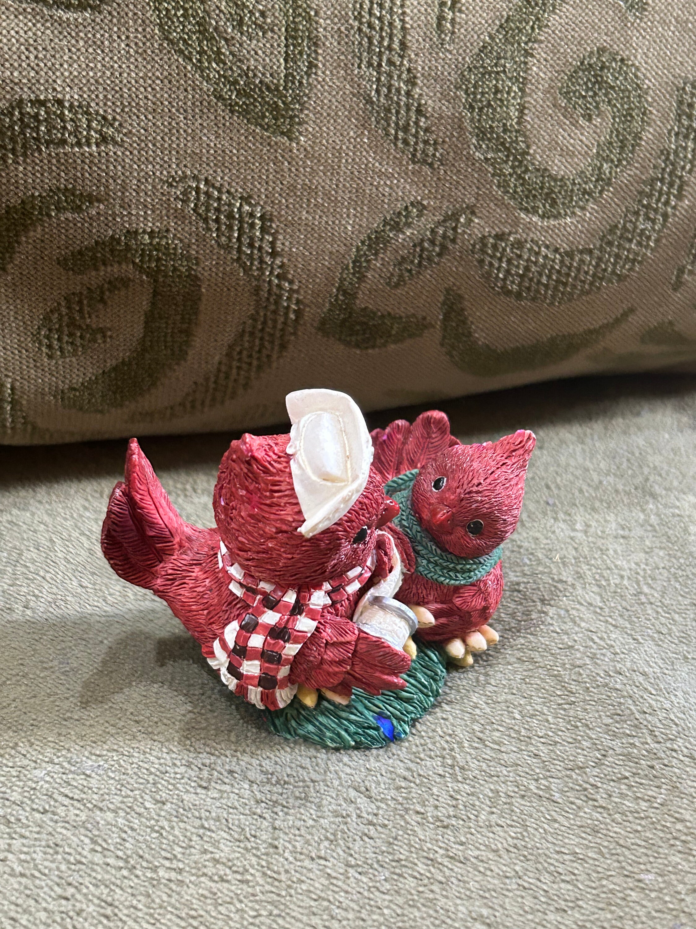 Vintage Cardinal Bird Nurse Figurine Decor - Etsy