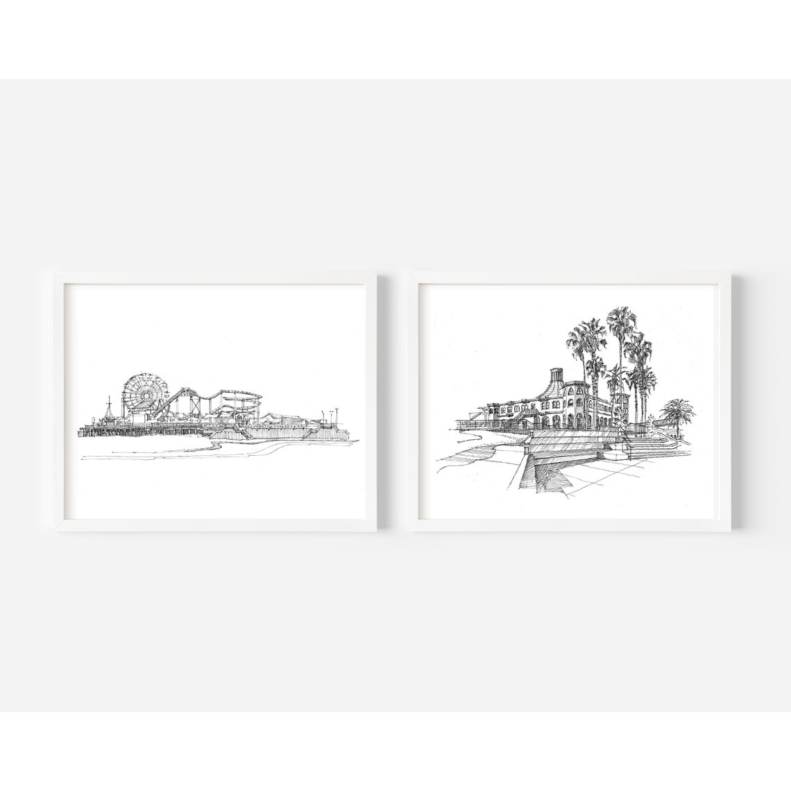 The Santa Monica Pier, Los Angeles Landmarks, Gifts From LA, Los ...