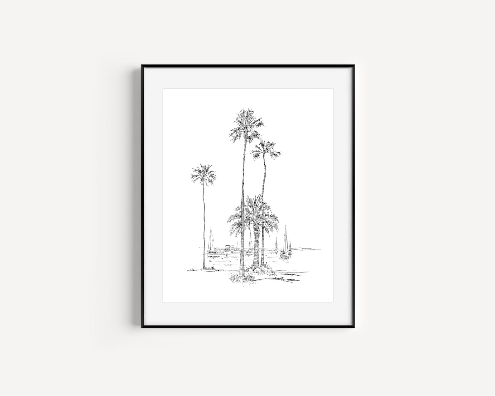 Two Harbors, Catalina Island, Iconic California, Plein Air Pen and Ink ...