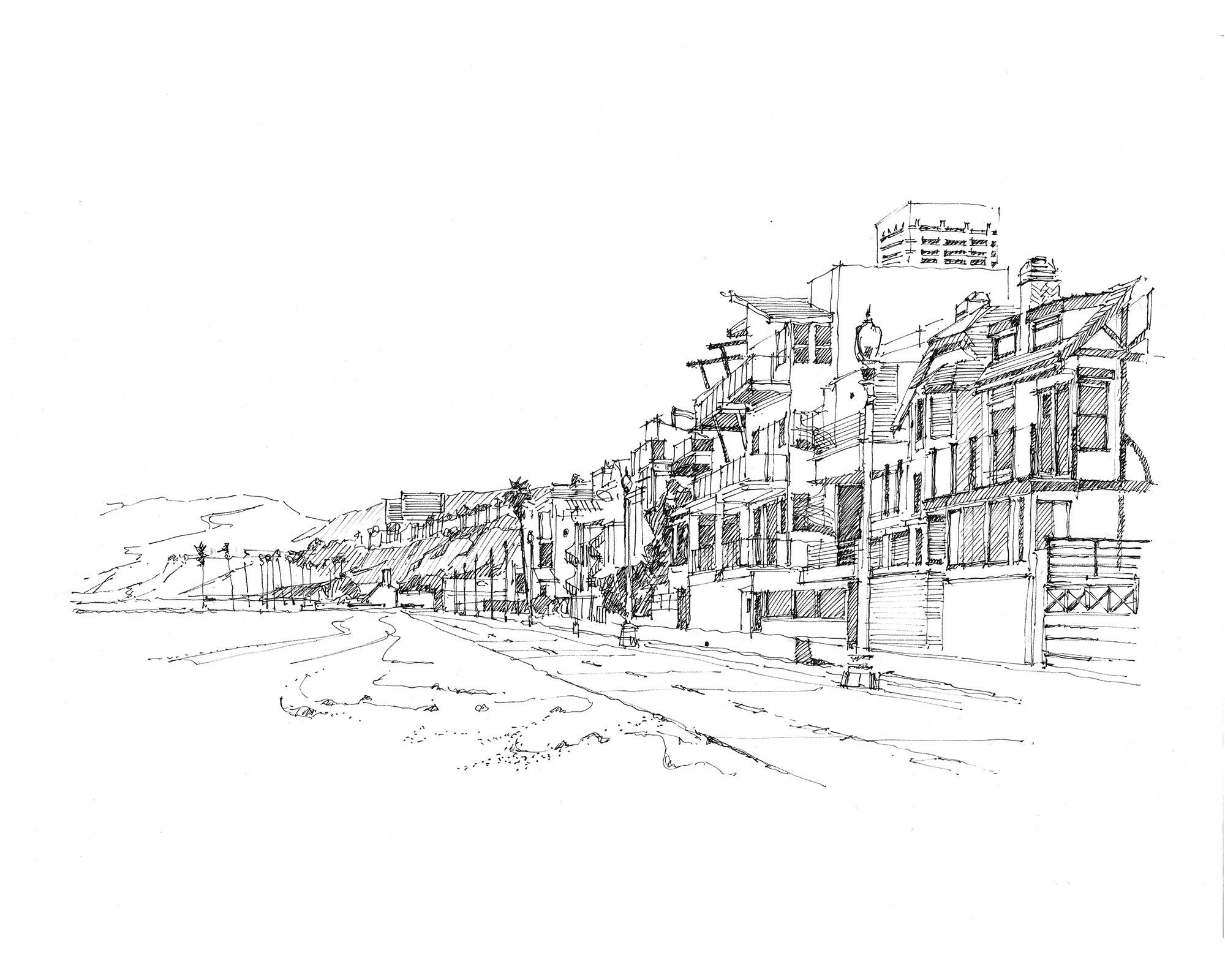 Ocean Front Walk, Santa Monica, California Travel Art, Los Angeles ...