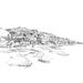 Laguna Beach Coastline, California Plein Air Pen and Ink Drawing, Art ...
