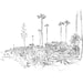 Laguna Beach Coastline, California Art Prints, Plein Air Pen and Ink ...