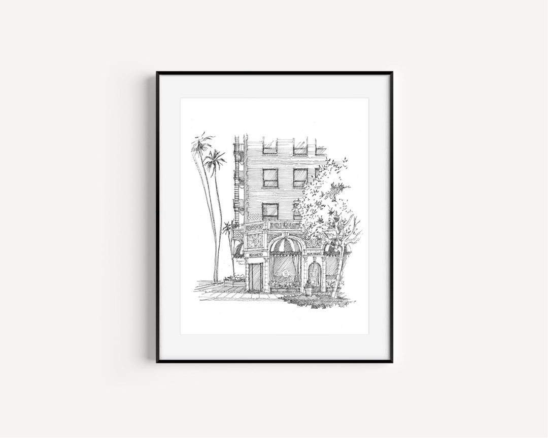 Beverly Wilshire Hotel, Beverly Hills Gifts, California Drawings, Los ...