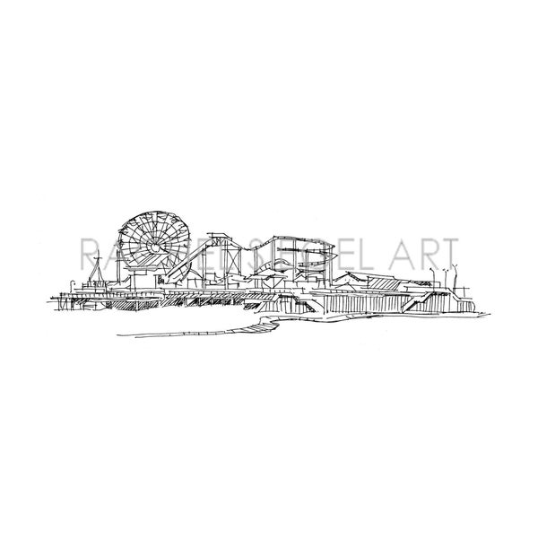 Santa Monica Pier - Etsy