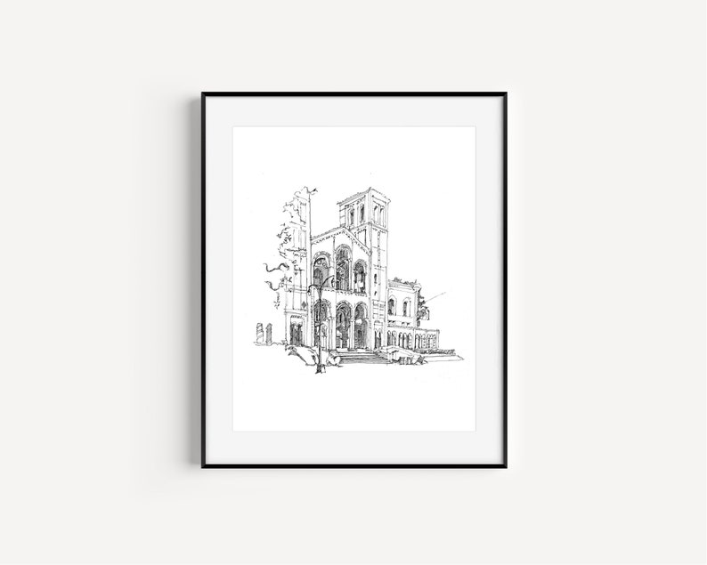 Royce Hall, UCLA Graduation Gift, Professor Gift, University of ...
