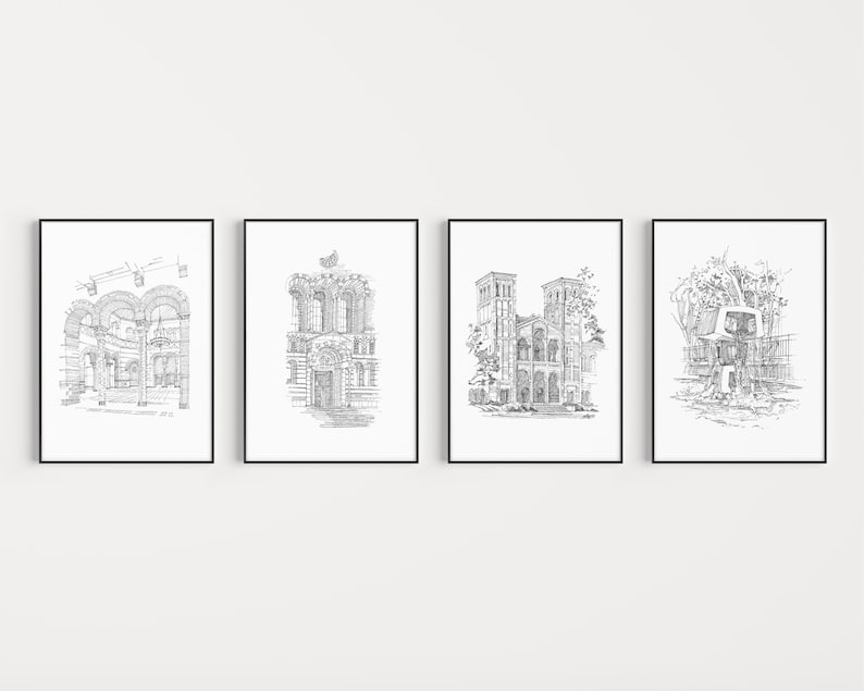 UCLA Graduation Gift SALE, Royce Hall Drawing, University of California ...