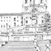 Spanish Steps Rome Drawing, Travel Sketch, Gifts From Italy ...