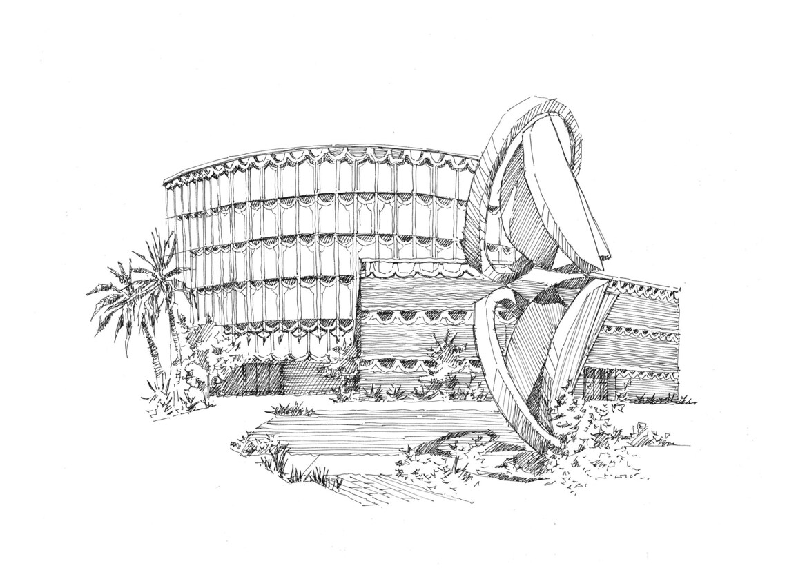 ASU Music Building Arizona State University Tempe Arizona - Etsy UK