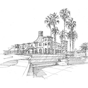 Carousel Building, Santa Monica Pier, California Travel Gifts, Plein ...