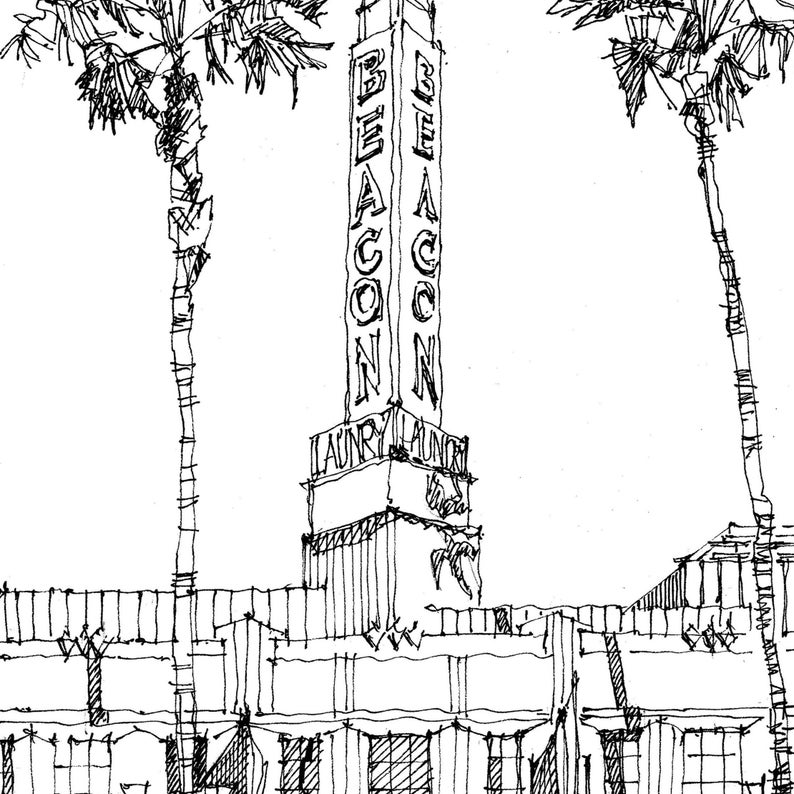 Lavanderia Beacon Regali Di Culver City Stampe Della California