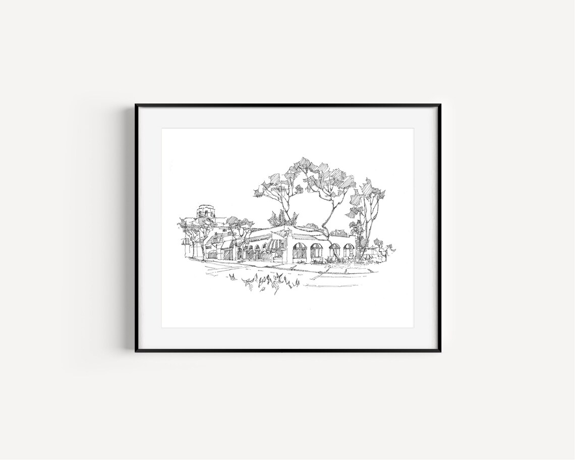 Laguna Beach Print, Heisler Park Art, Plein Air Pen and Ink Drawing - Etsy