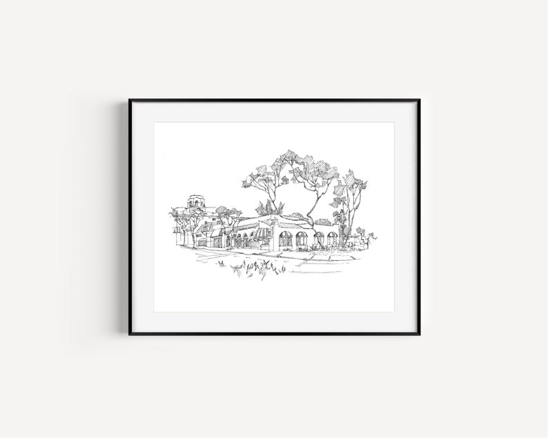 Laguna Beach Print, Heisler Park Art, Plein Air Pen and Ink Drawing - Etsy