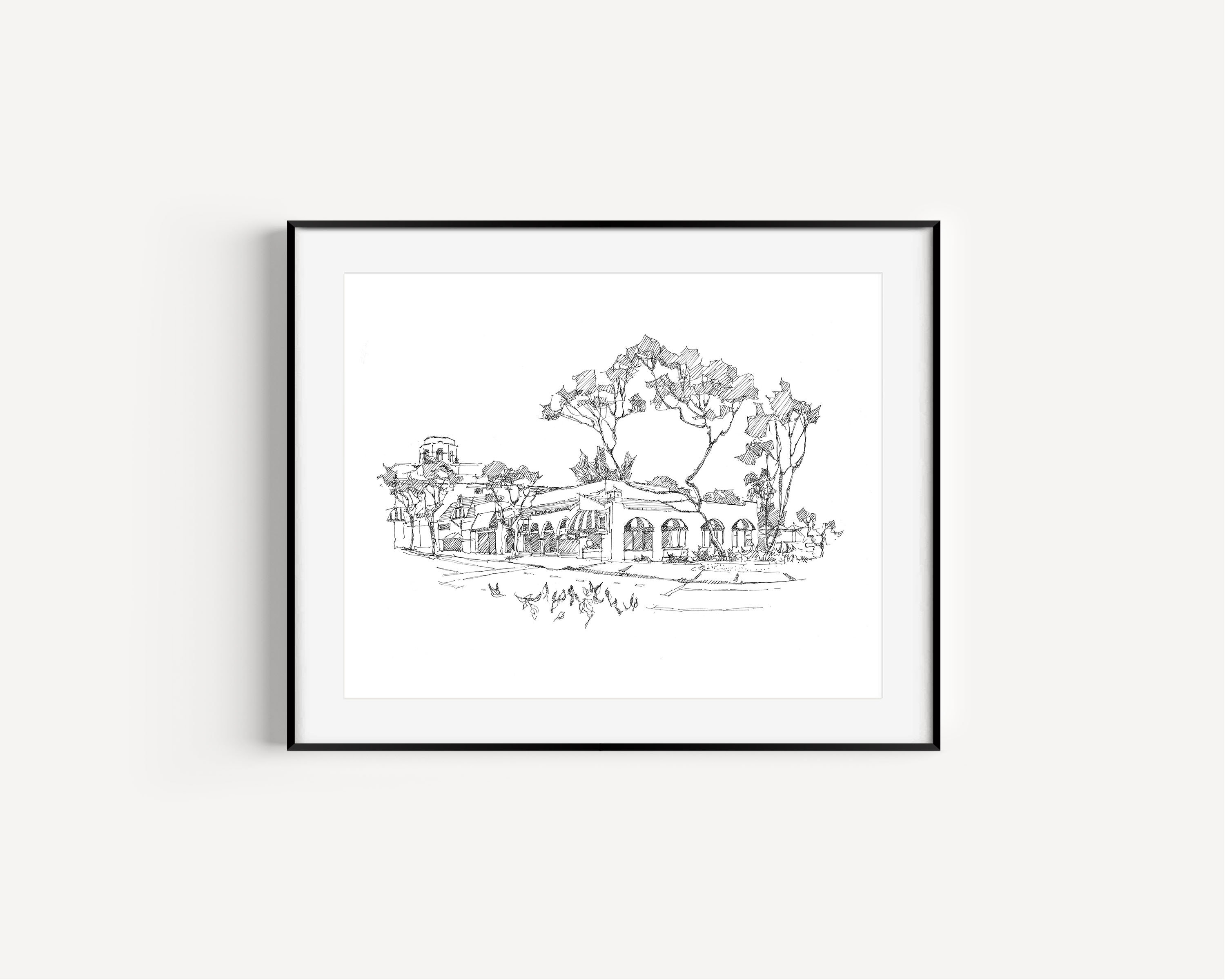 Laguna Beach Print, Heisler Park Art, Plein Air Pen and Ink Drawing - Etsy