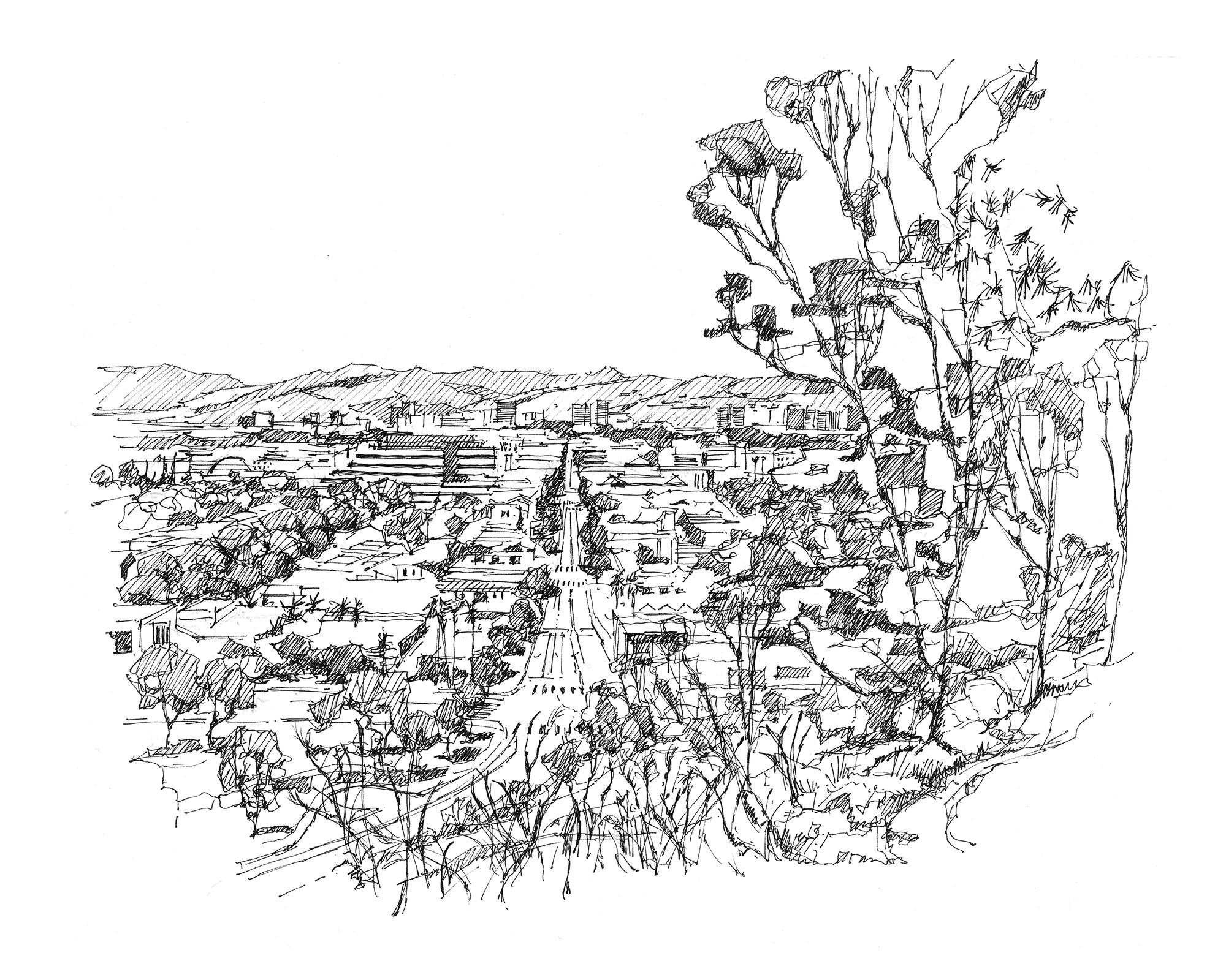 View of Culver City From Bill Botts Files California Art - Etsy