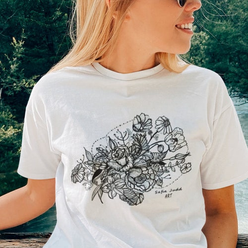 Line Art Botanical Shirt Botanical T-shirt Plant Shirt | Etsy