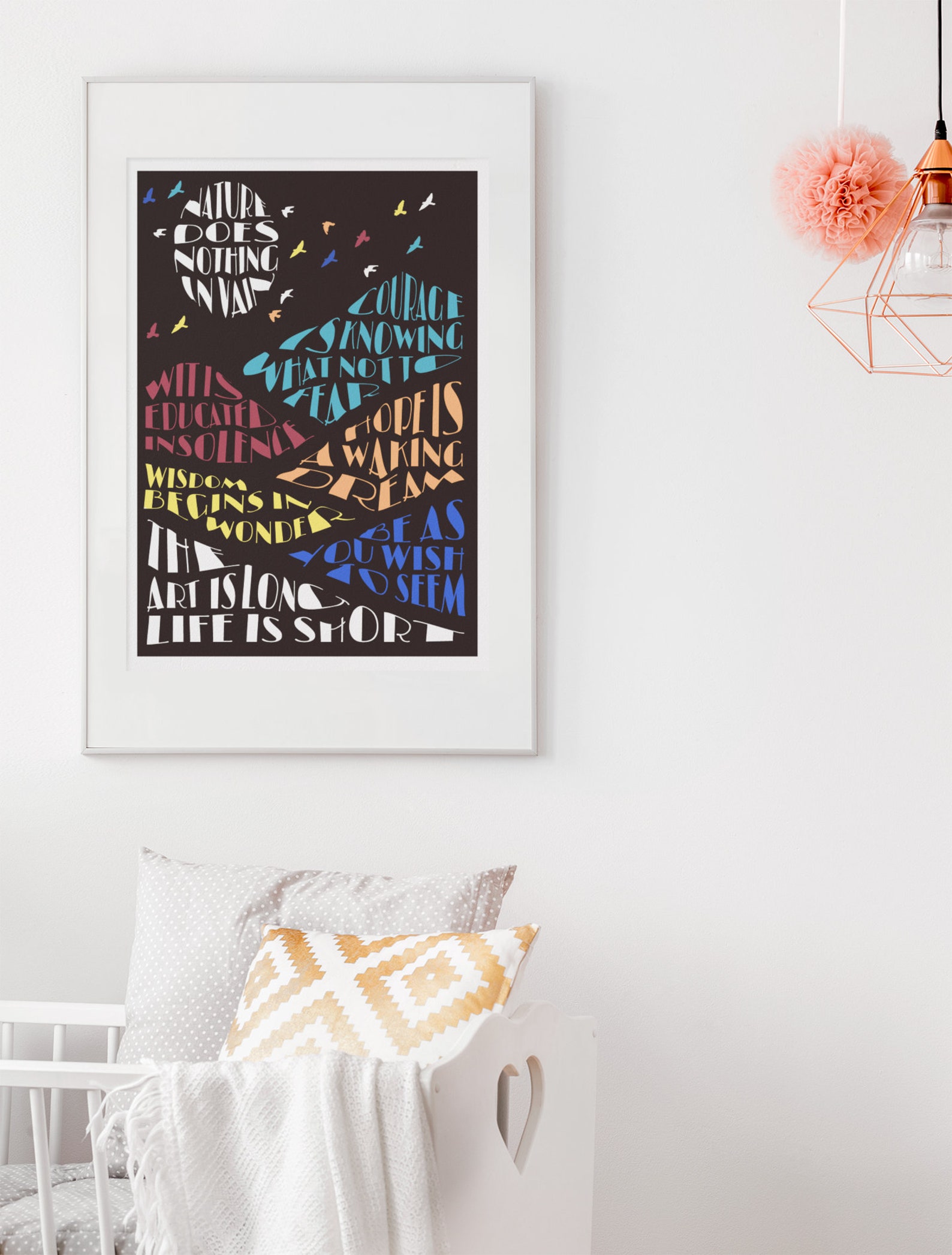 Philosophy quote print in the UK clever quote wall art | Etsy