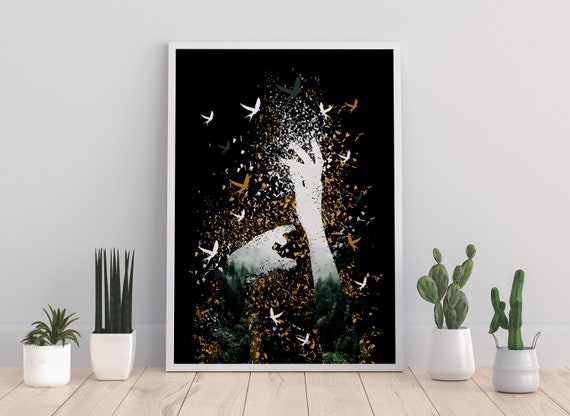 Forest Art Print Dispersion Art Print Hands Art Print - Etsy