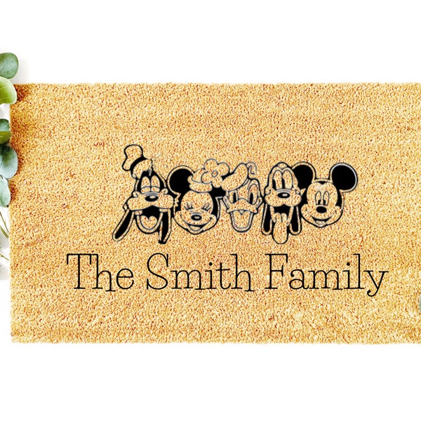 Mickey Mouse Welcome Mat - Etsy