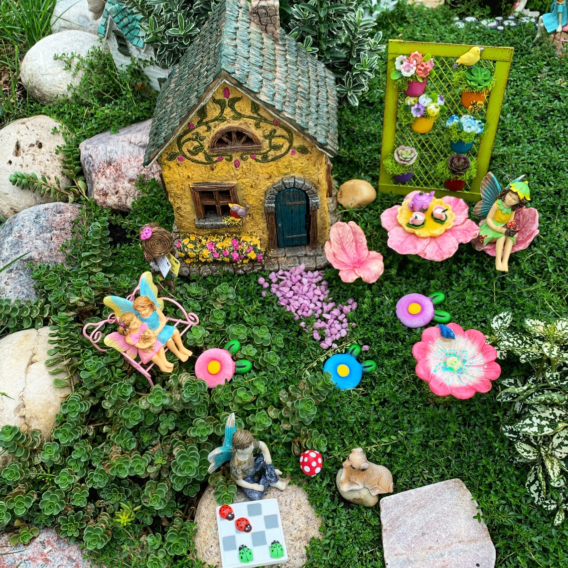 Fairy Garden 25 Piece Complete Fairy Garden Kit Fairy - Etsy