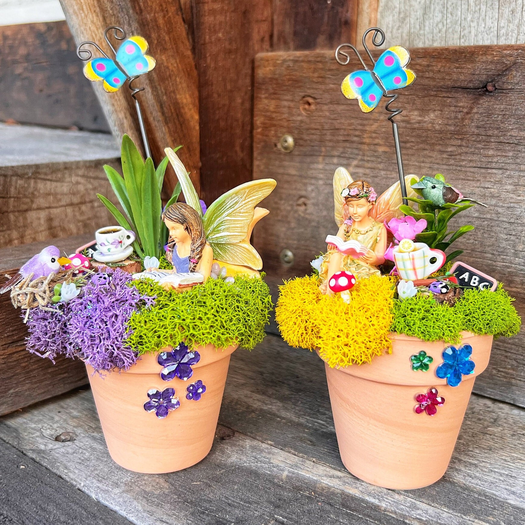 Teacher Fairy Garden: Miniature Desk Decor Gift - Etsy