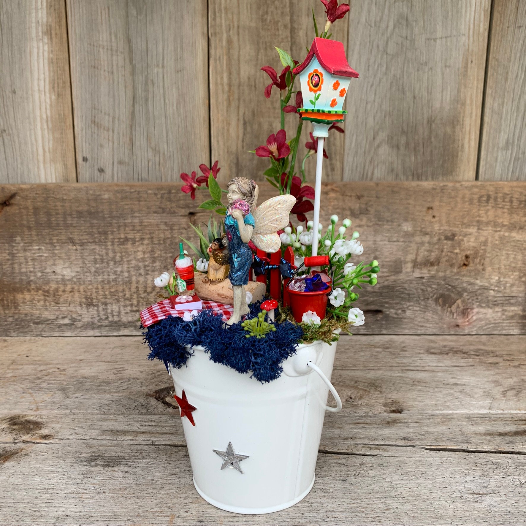 Fairy Garden Fourth of July Fairy Garden/4th of July - Etsy Singapore