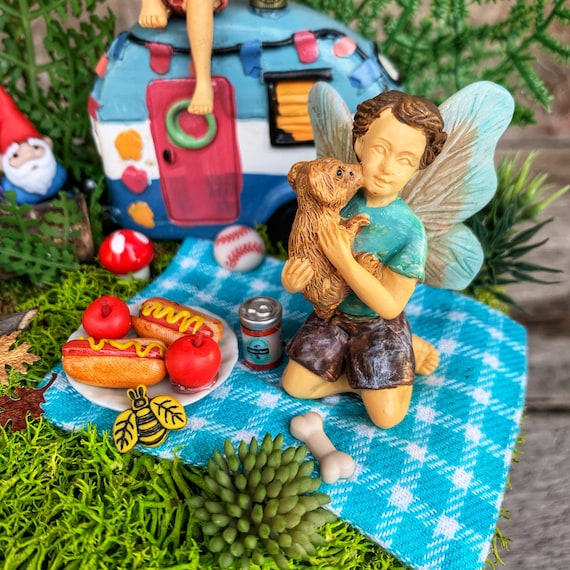 Camping Fairy Garden Set