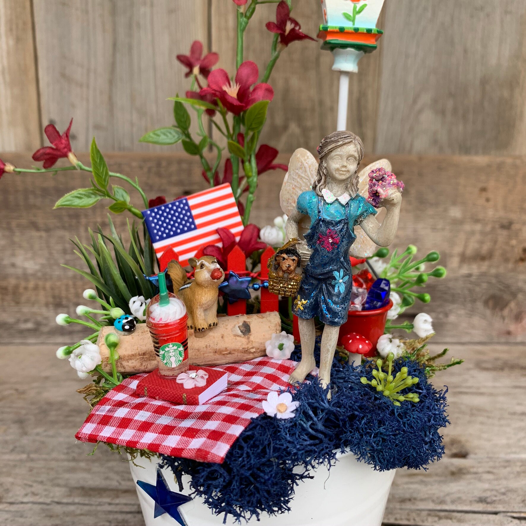 Fairy Garden Fourth of July Fairy Garden/4th of July - Etsy Singapore
