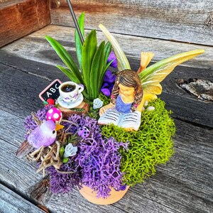 Teacher Fairy Garden: Miniature Desk Decor Gift - Etsy