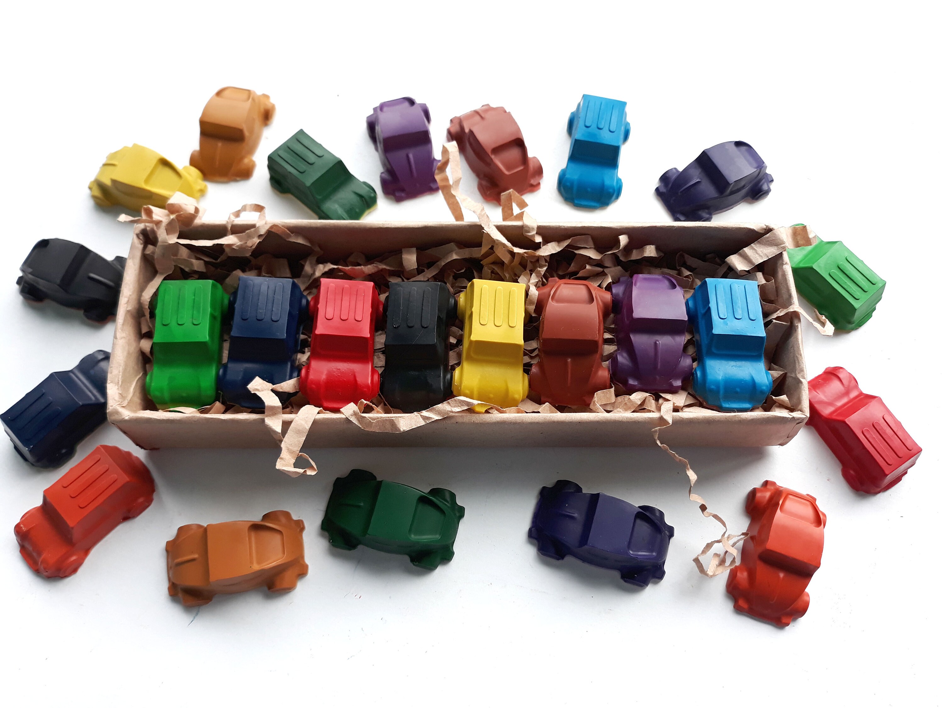 Set of 18 Car Crayons Party Favors Boy Cars Party Vehicle Crayons Boy ...