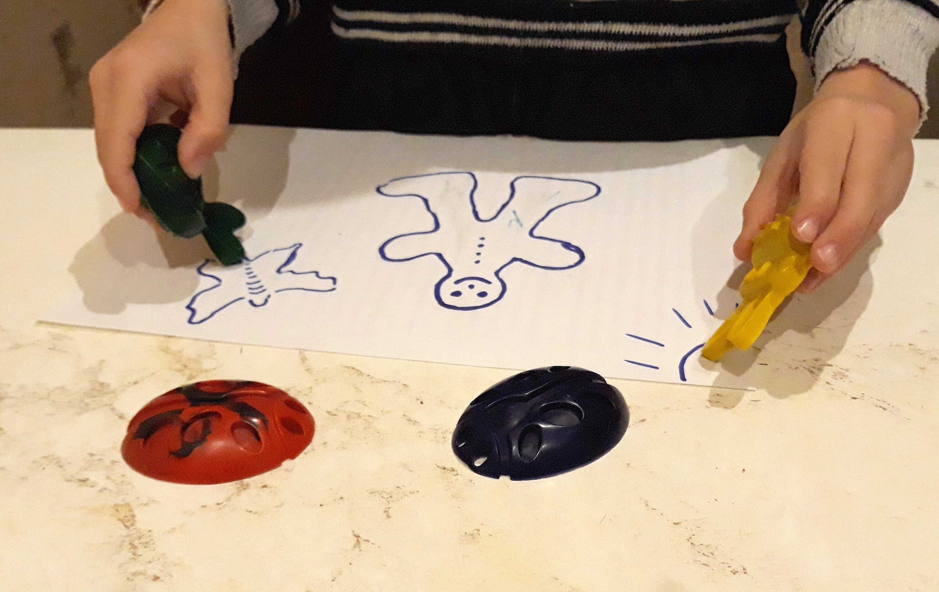 Animal Crayons Set of 4 Crayons Bunny Fish Ladybugs Zoo - Etsy