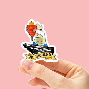 El Taquero Sticker, Los Tacos Sticker, Mexican Food Sticker,mexican ...