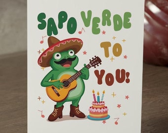 Sapo Verde Tú Yu – Funny Spanish Birthday Card | Tarjeta De Cumpleaños ...