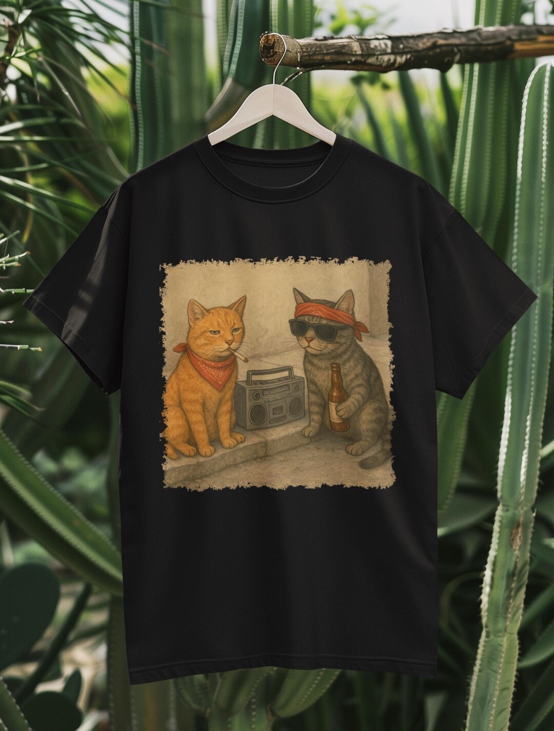 Funny Cholo Cat T-shirt: Retro Latino Style - Etsy