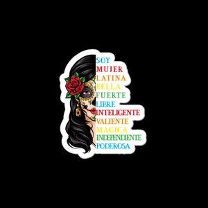 Mujer Latina Sticker, Mexican Sticker, Mexicana Sticker, Pegatina