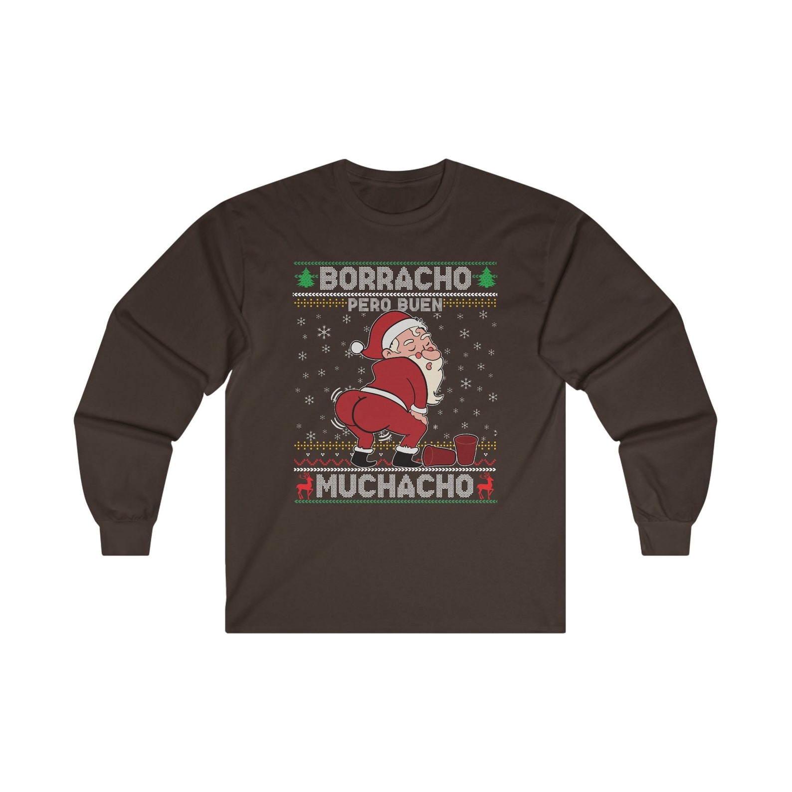 Borracho Pero Buen Muchacho Shirt, Spanish Christmas Sweater, Latino ...