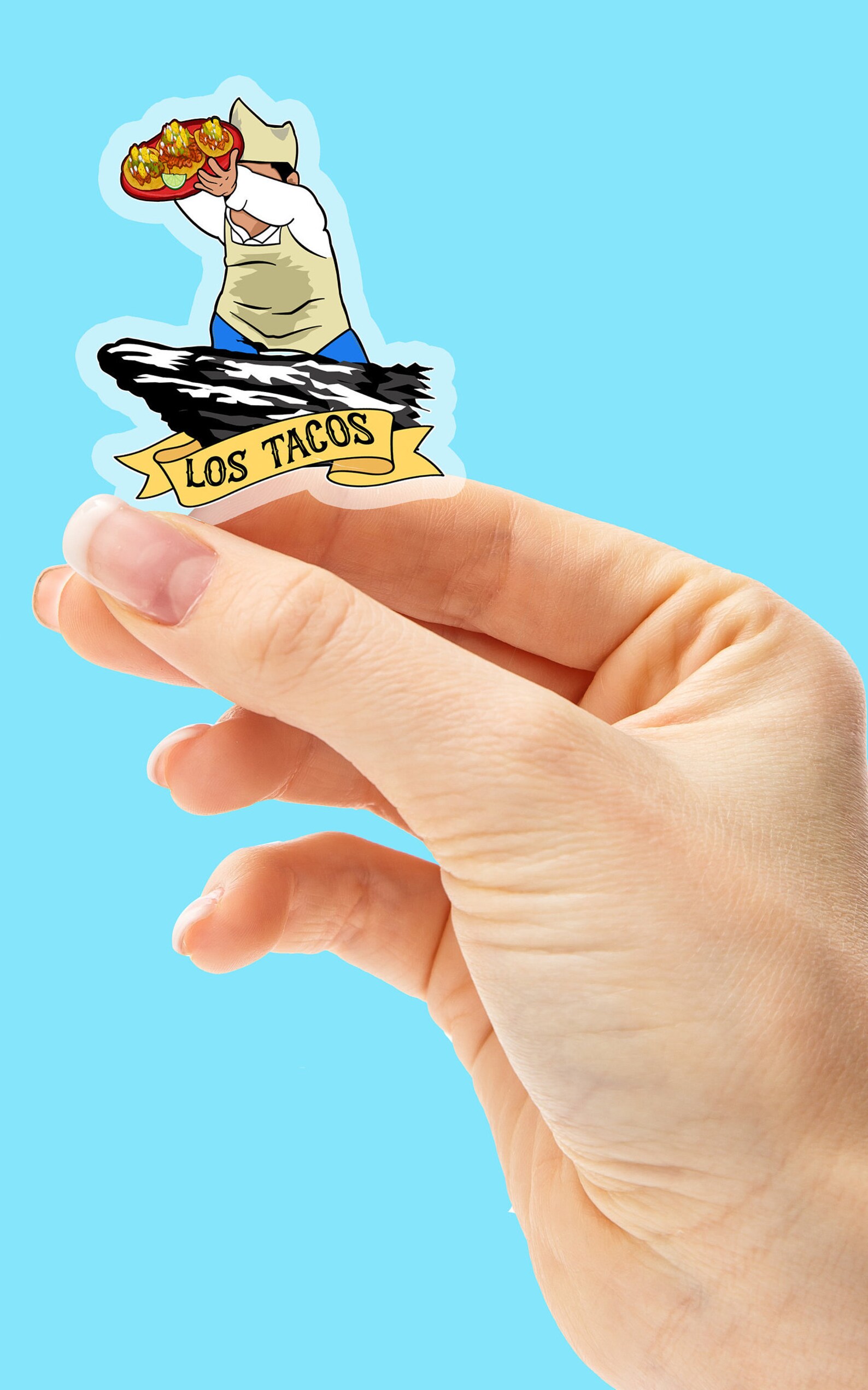 Los Tacos Sticker, Tacos Al Pastor Sticker, Mexican Sticker, Mexican ...
