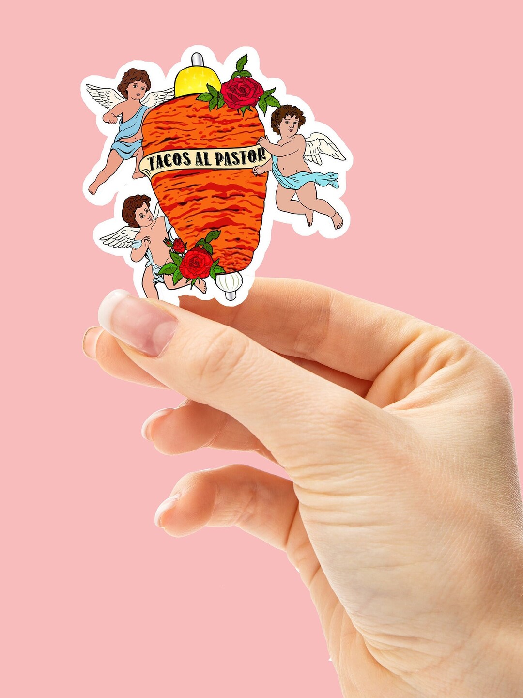 Tacos Al Pastor Sticker, Mexican Sticker, Calcomanias Mexicanas ...