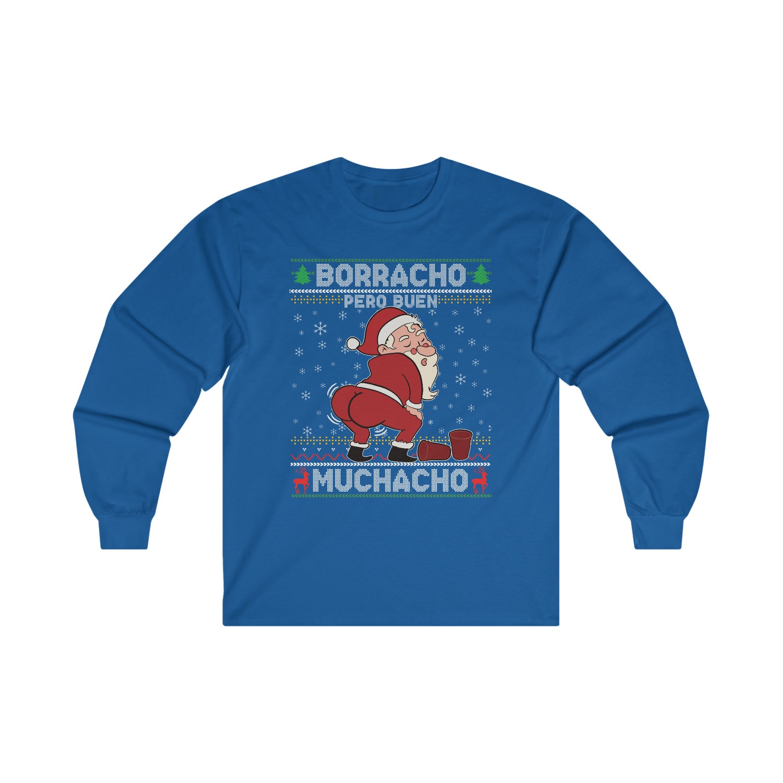 Borracho Pero Buen Muchacho Shirt, Spanish Christmas Sweater, Latino ...