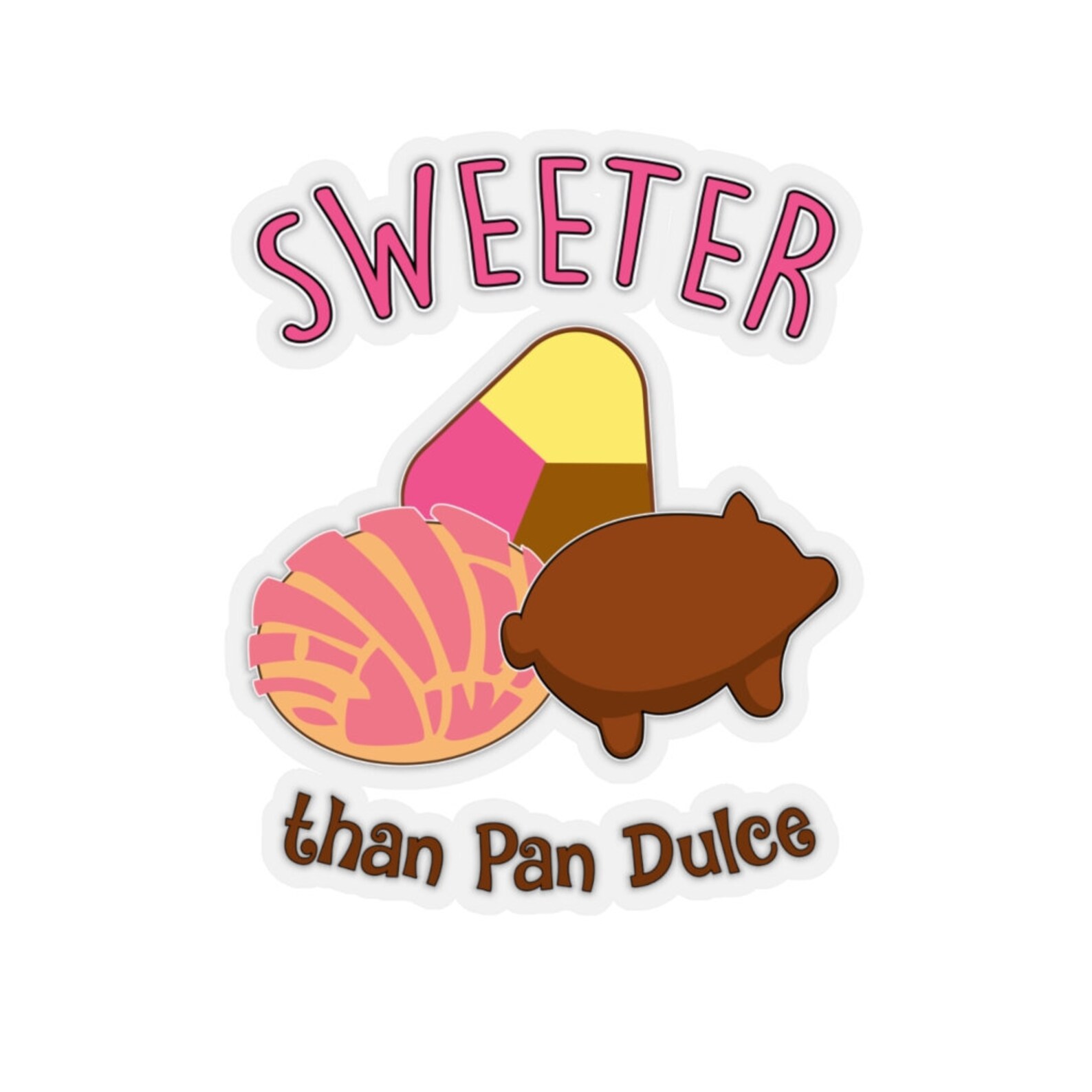 Sweeter Than Pan Dulce Sticker Latin Sticker Mexican - Etsy