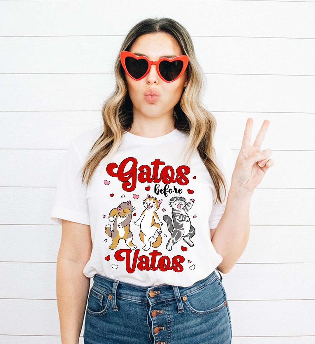 Gatos Before Vatos Shirt, Funny Spanish Valentines Gift, Regalos En ...