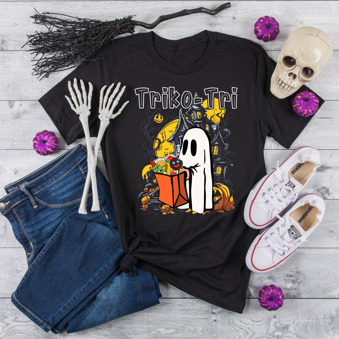 Triko-tri Shirt, Spanish Halloween, Funny Spanish Halloween, Truck or ...
