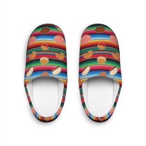 Pan Dulce Pantunflas, Serape Pantunflas, Mexican Slippers, Mexican ...