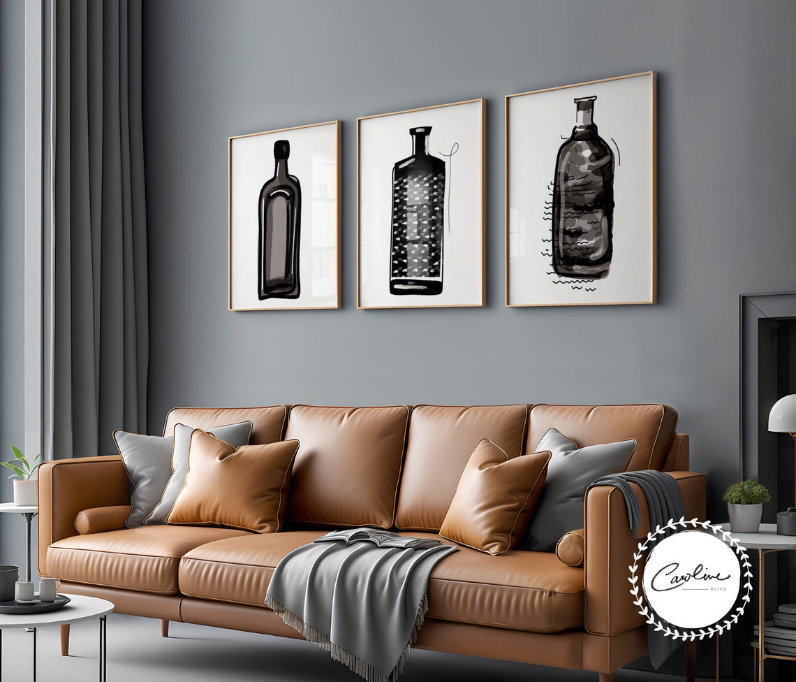 Masculine Wall Art Digital Print Instant Download Set of 3 Bundle ...