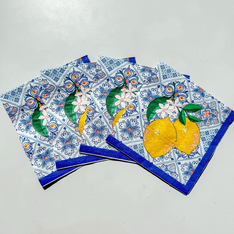 Lemon Napkins - Etsy